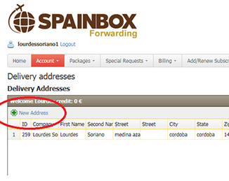 Account - Spain order fulfillment - Virtual address - Europe forwarding ...